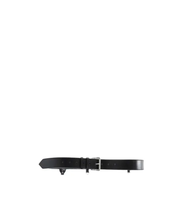 ANN DEMEULEMEESTER Willow Leather Belt - Black