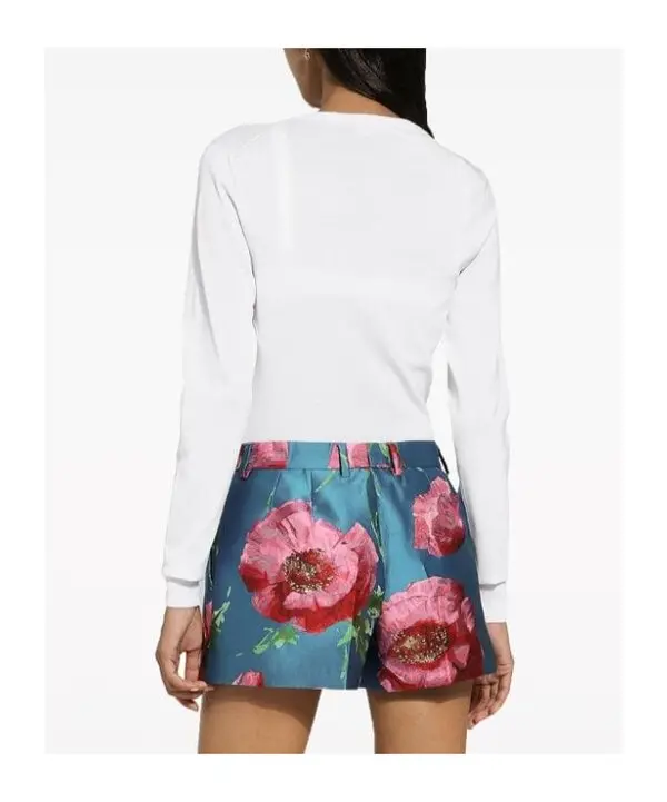 Dolce & Gabbana Dg Logo Embroidered Crewneck Cardigan