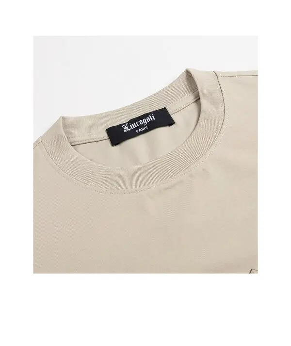 LIUREGALI Printed Fake Two-piece Long-sleeved Base Shirt