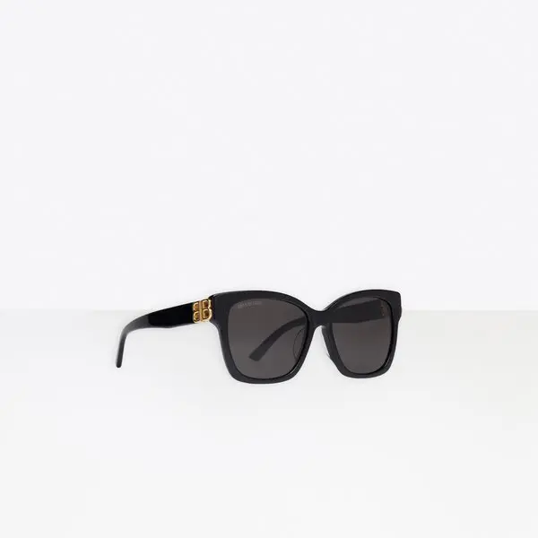 Balenciaga Dynasty Square Frame Sunglasses - Black