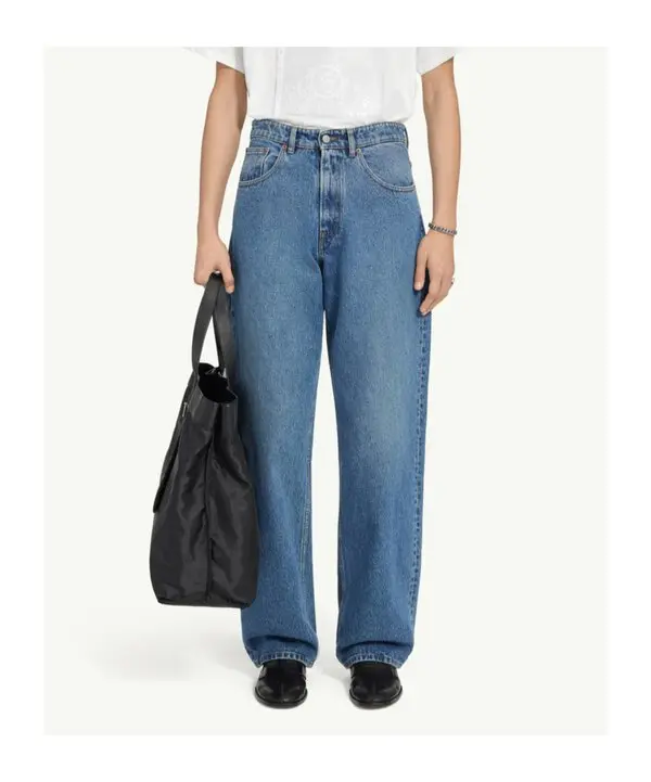 MAISON MARGIELA Wide-leg Jeans With Distressed Finish