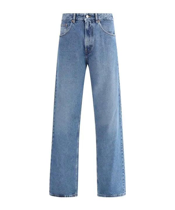 MAISON MARGIELA Logo Patch Straight-leg Jeans - Blue