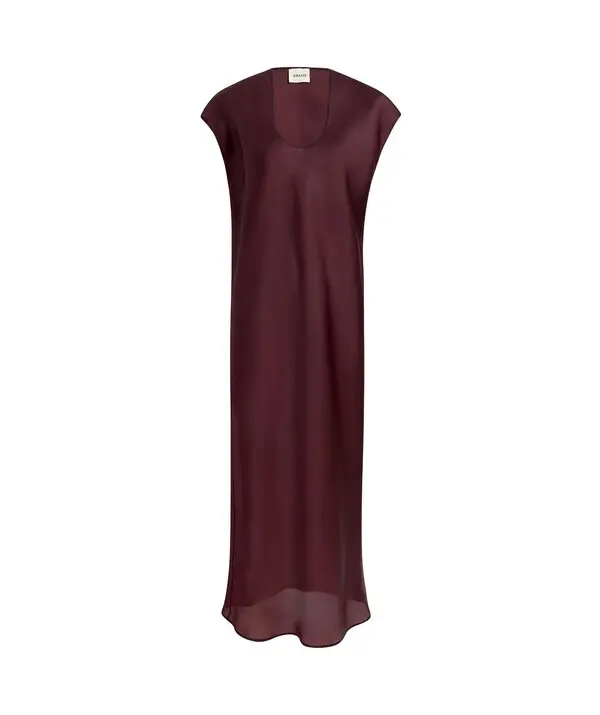 Khaite Darby Silk Organza Dress - Red