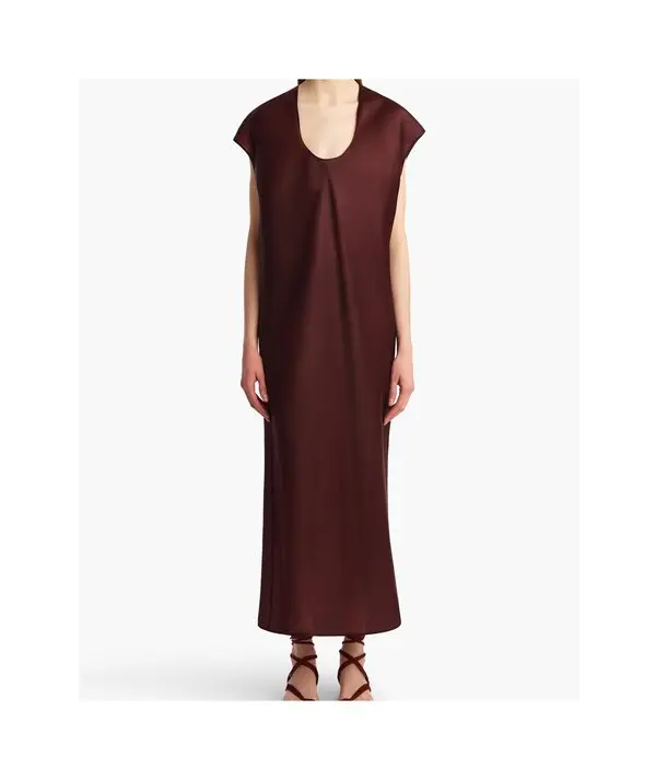 Khaite Darby Silk Organza Dress - Red