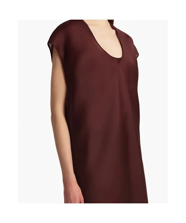 Khaite Darby Silk Organza Dress - Red