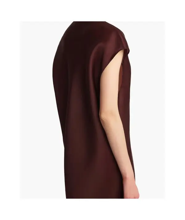 Khaite Darby Silk Organza Dress - Red