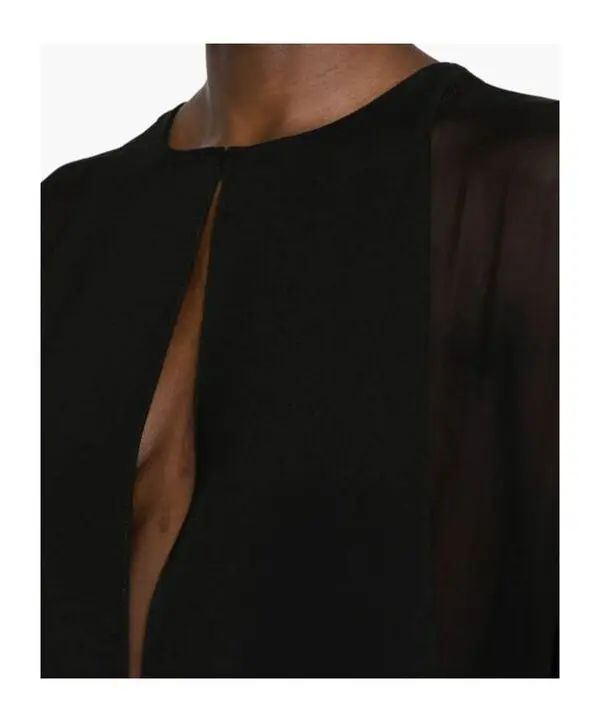 TOM FORD Floor-length Gown With Keyhole Neckline And Sheer Detailing