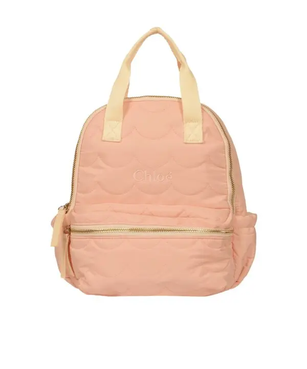 Chloé Quilted Backpack - Nude
