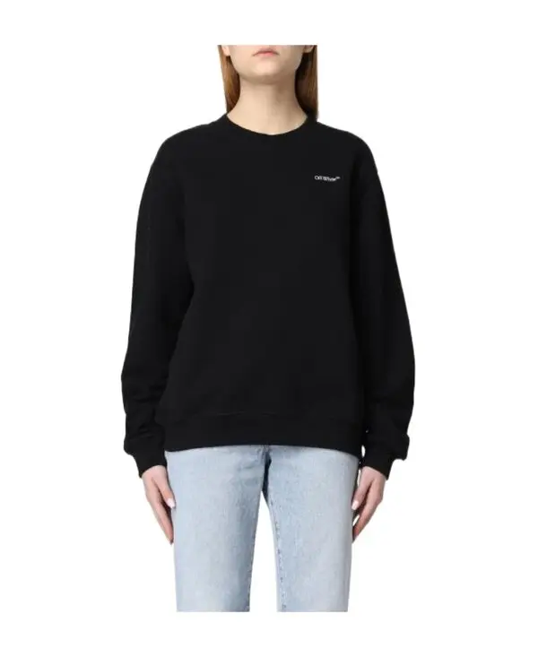 Off-White Logo Print Long Sleeve Sweatshirt