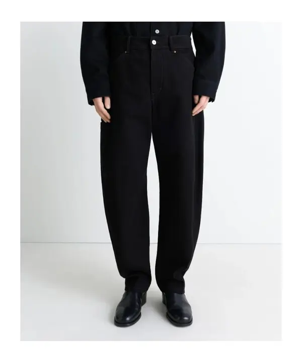 LEMAIRE Twisted Tapered-leg Trousers - Black