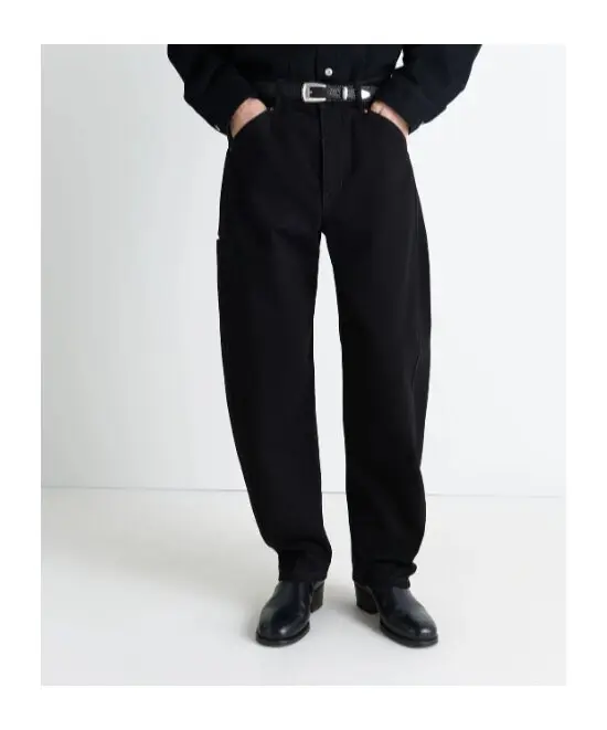 LEMAIRE Twisted Tapered-leg Trousers - Black