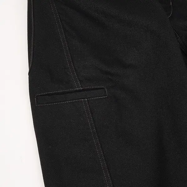 LEMAIRE Twisted Tapered-leg Trousers - Black