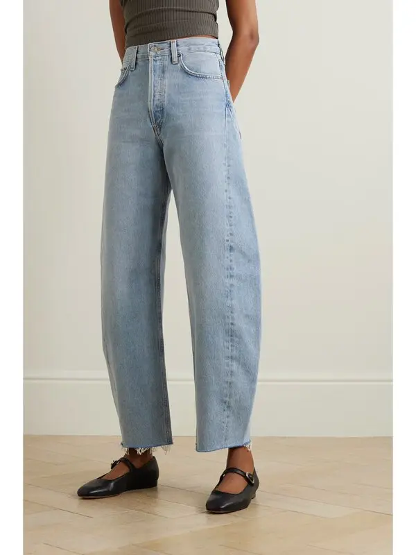 AGOLDE High-waisted Denim Trousers