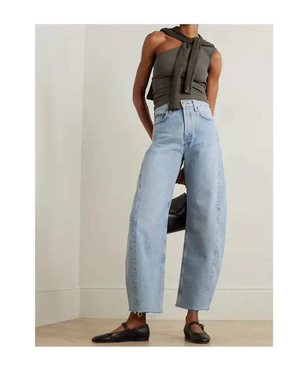 AGOLDE High-waisted Denim Trousers
