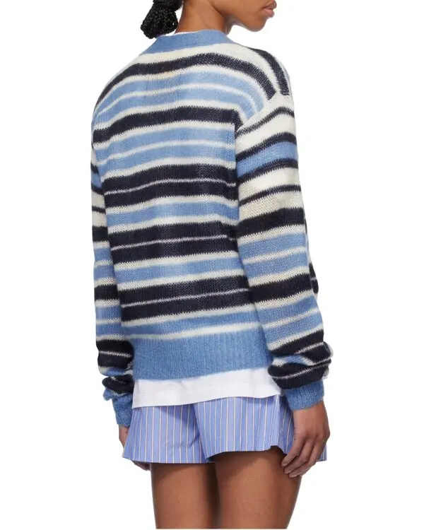 Marni V-neck Striped Cardigan