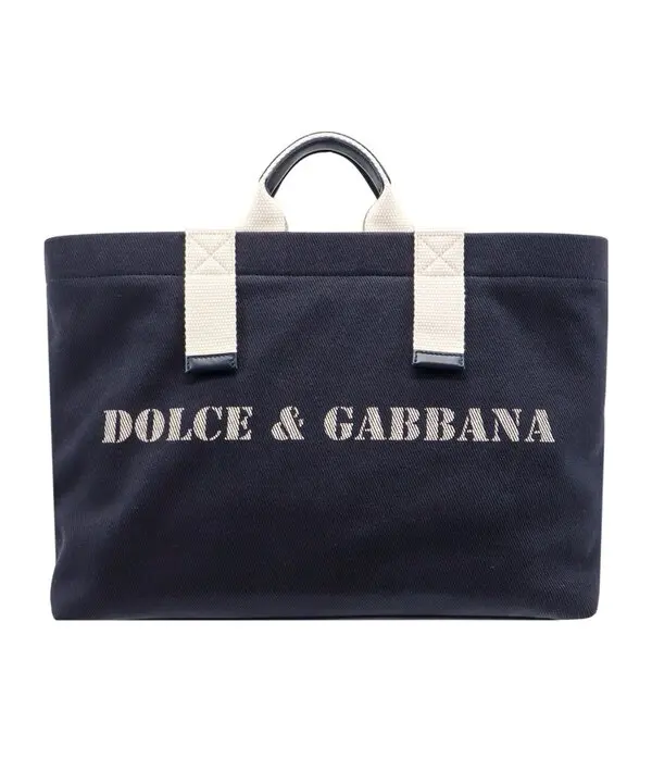 Dolce & Gabbana Logo Printed Tote Bag - Black