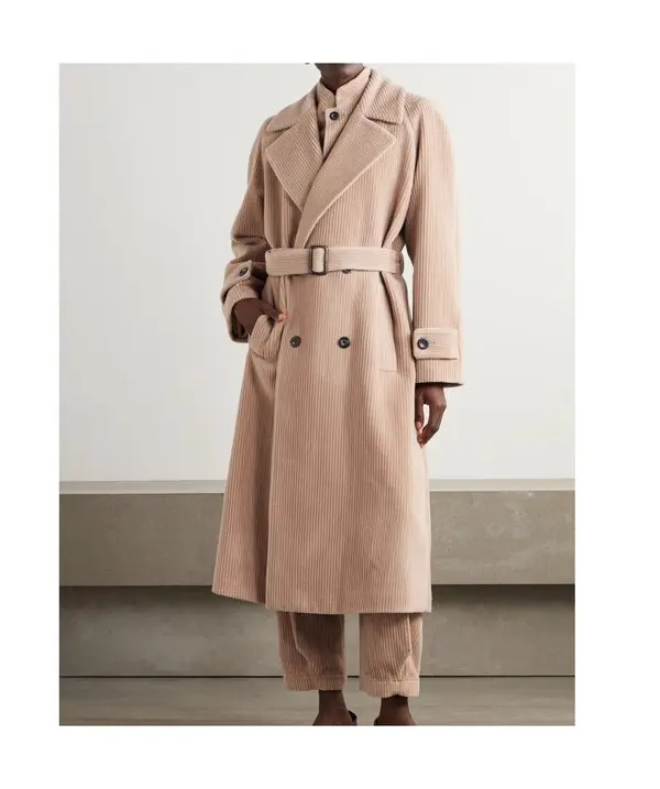 Loro Piana Double-breasted Belted Coat