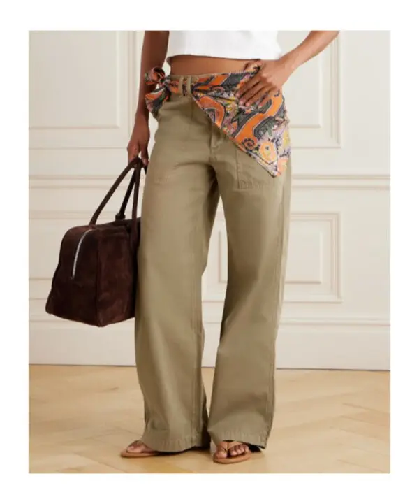 AGOLDE Belted Wide-leg Trousers