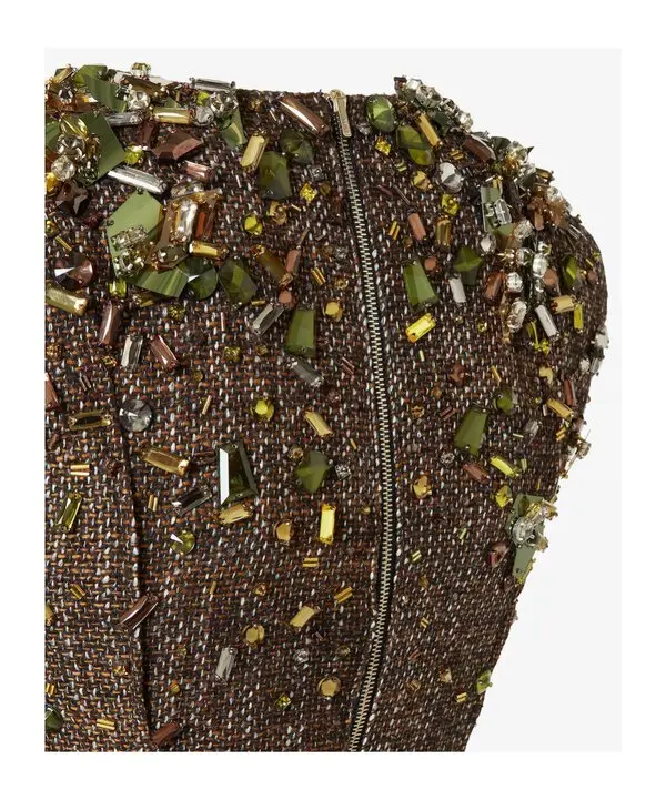 Fendi Multicolor Wool And Alpaca Dress