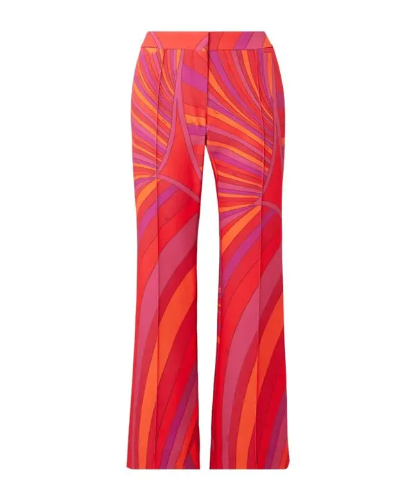 Emilio Pucci Printed Casual Pants - Red