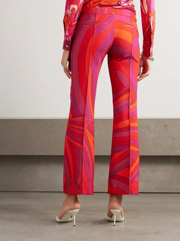 Emilio Pucci Printed Crepe Trousers
