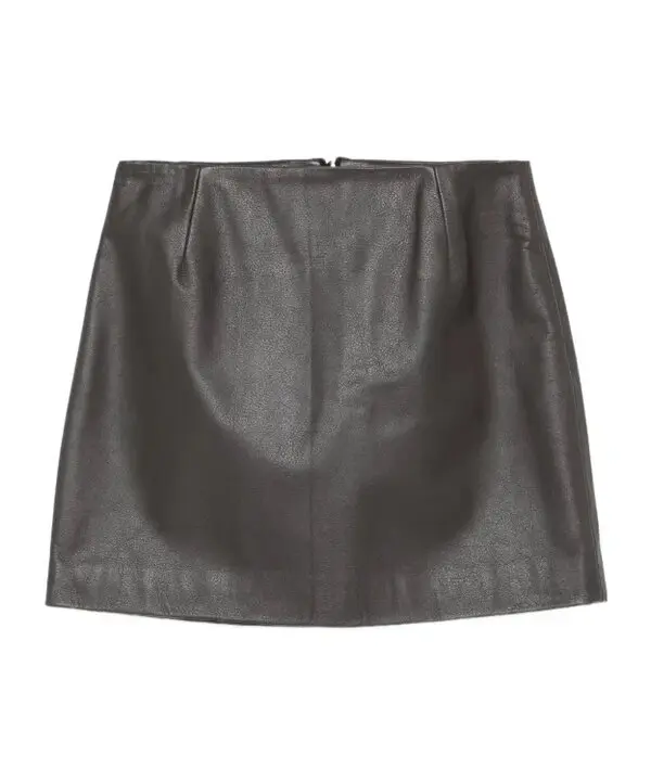 BLAZÉ MILANO Leather Mini Skirt