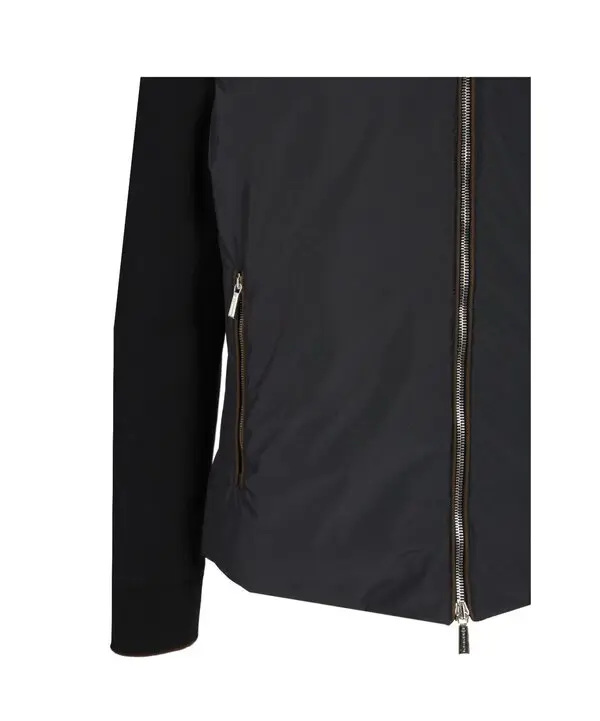 MOORER Evan H Stp Panelled Jacket - Blue