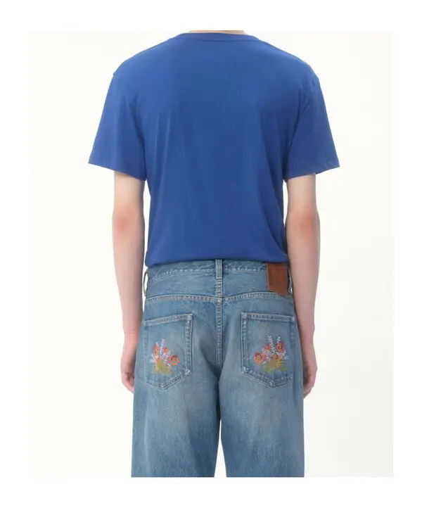 Valentino Garavani Vlogo Embroidered Crewneck T-shirt - Blue
