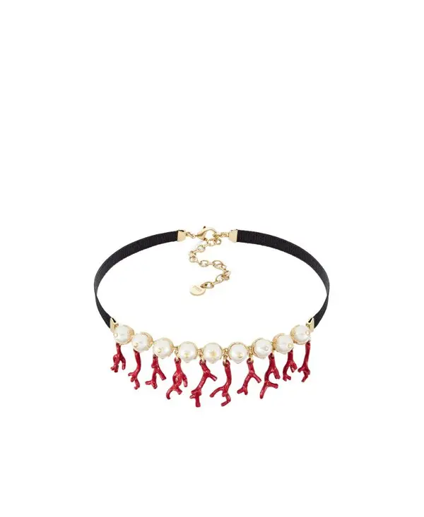 Dior Mer Des Merveilles Choker With Resin Pearls And Coral Ornaments - Multicolor