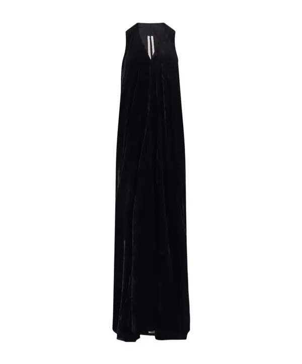 Rick Owens V-neck Sleeveless Midi Dress