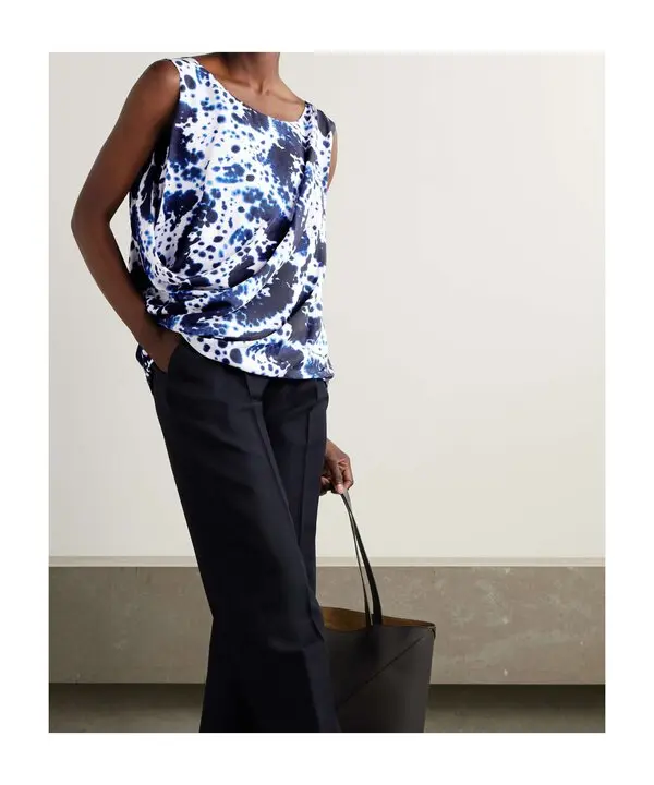 Dries Van Noten Sleeveless Crewneck Printed Top