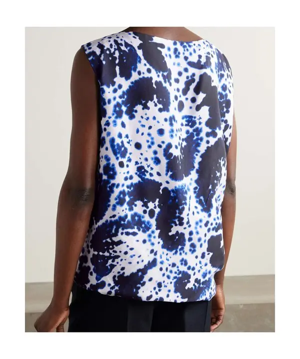Dries Van Noten Sleeveless Crewneck Printed Top