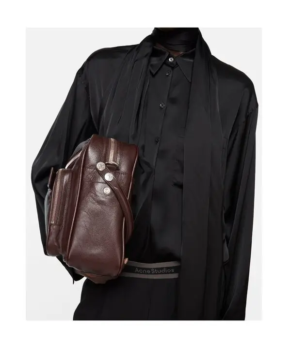 Acne Studios Layered Satin Blouse - Black