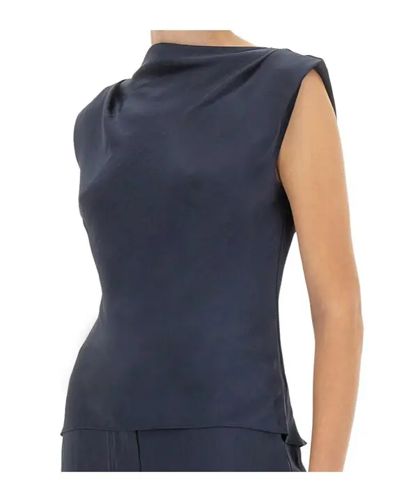 Theory Sleeveless Boatneck Top