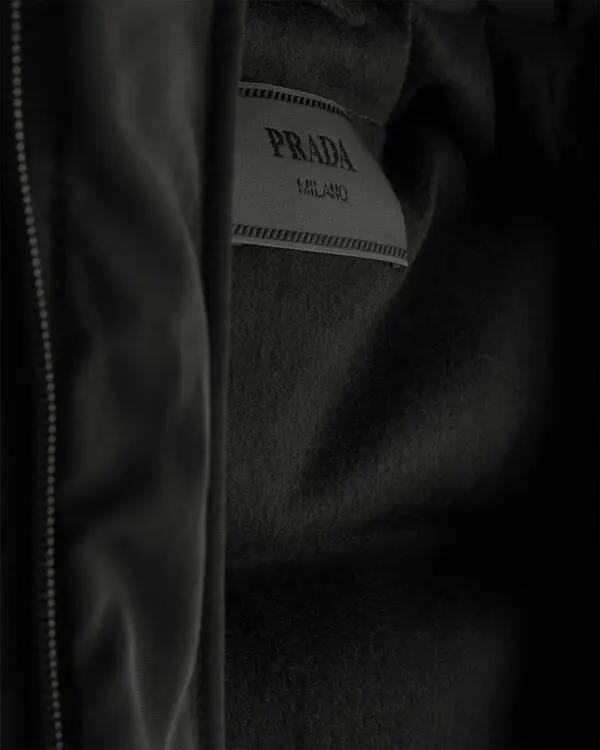 Prada Hooded Flap-pocket Jacket - Black