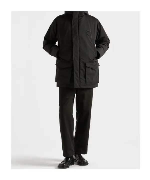 Prada Hooded Flap-pocket Jacket - Black