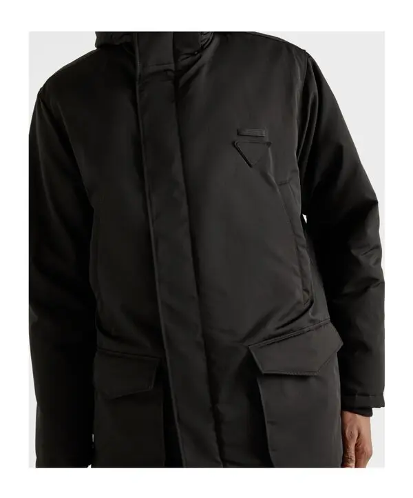 Prada Hooded Flap-pocket Jacket - Black