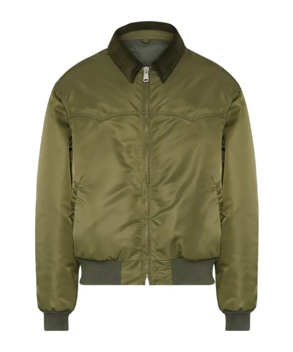 MAISON MARGIELA Four Stitches Zip-up Bomber Jacket - Green
