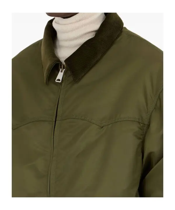MAISON MARGIELA Four Stitches Zip-up Bomber Jacket - Green