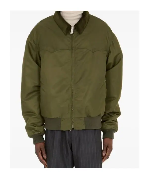 MAISON MARGIELA Four Stitches Zip-up Bomber Jacket