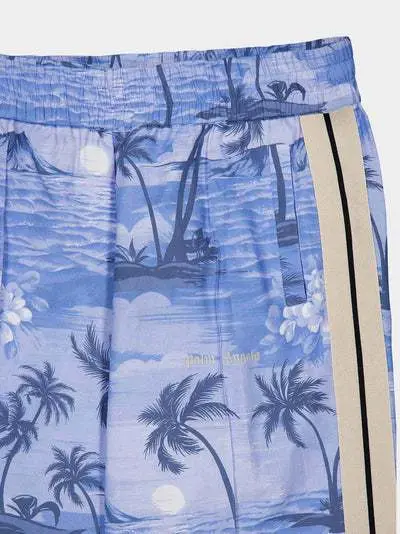 Palm Angels Tropical Printed Elastic Waist Trousers