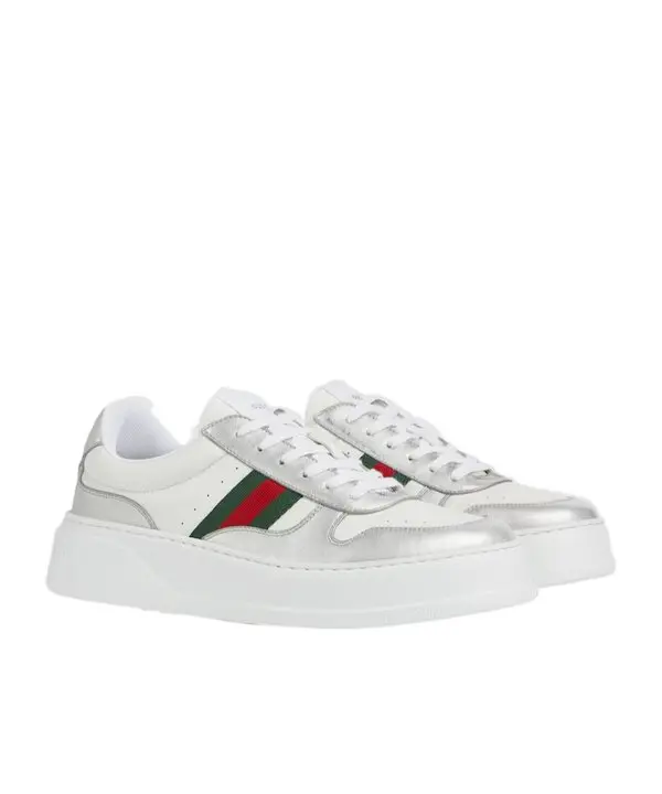 Gucci Web Detail Chunky Sneakers