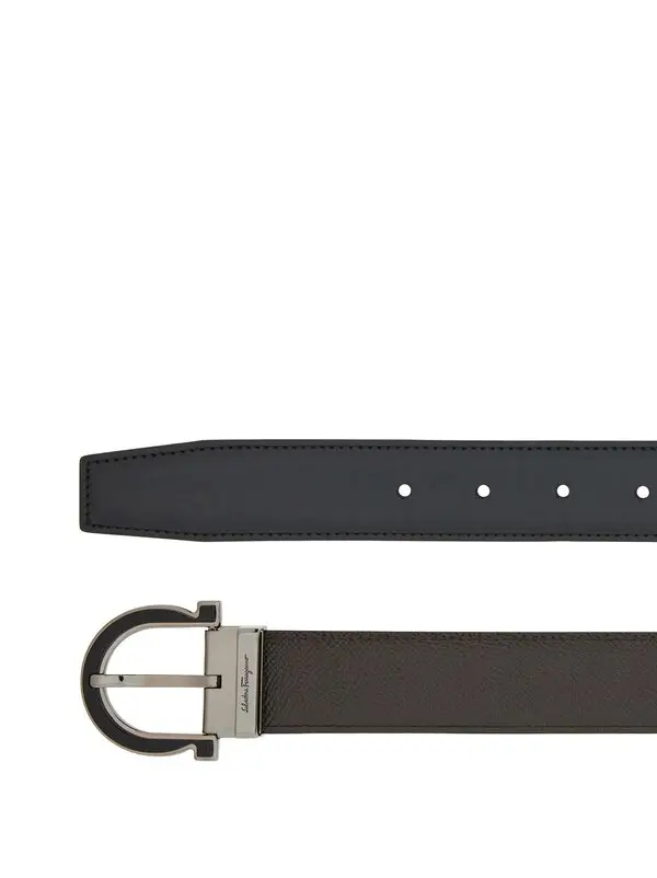 FERRAGAMO Gancini Belt - Black
