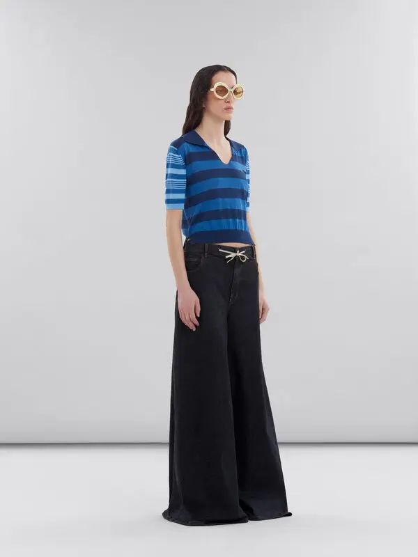 Marni Marble Dyed Wide-leg Jeans
