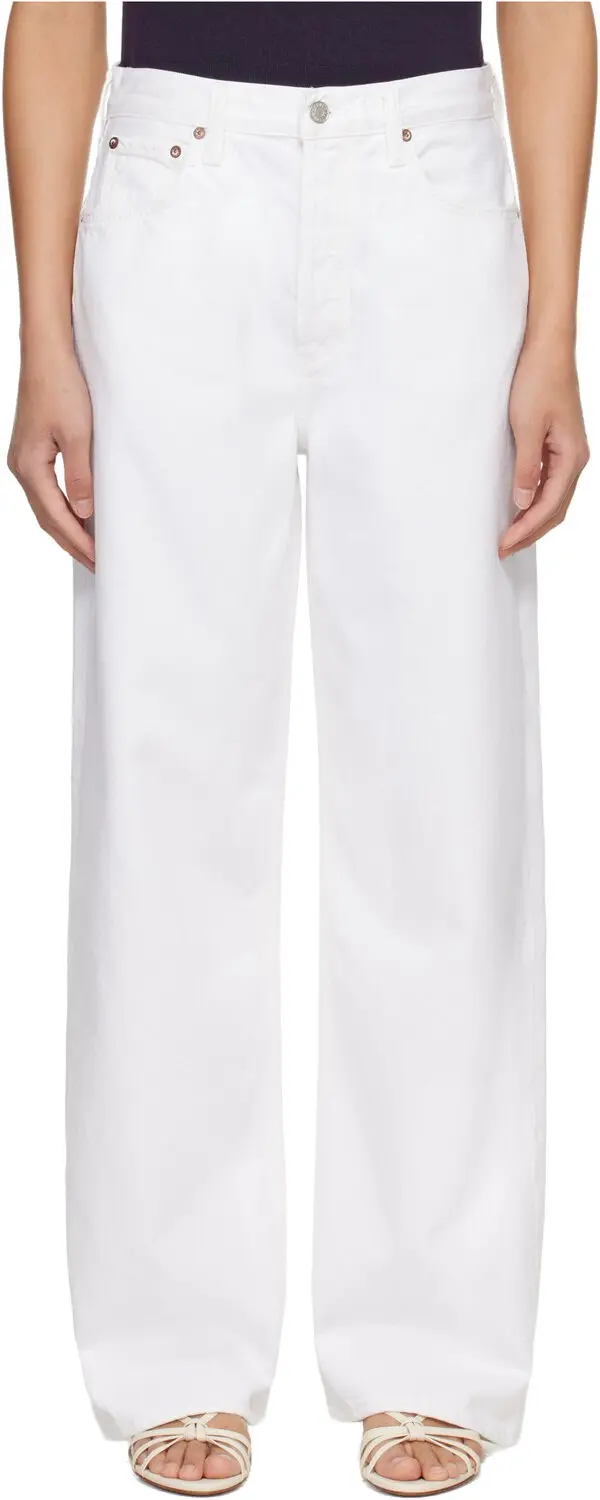 AGOLDE Wide Leg Denim Trousers