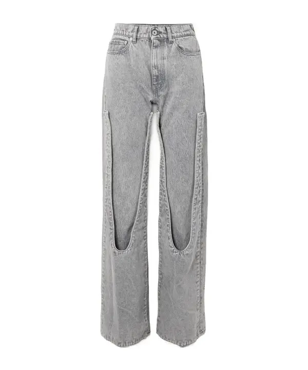 Y/project Straight Leg Paneled Jeans