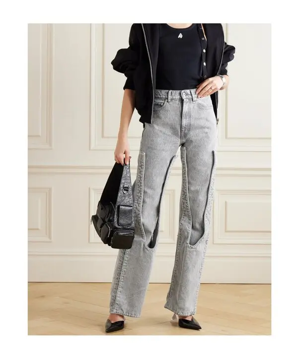 Y/project Straight Leg Paneled Jeans