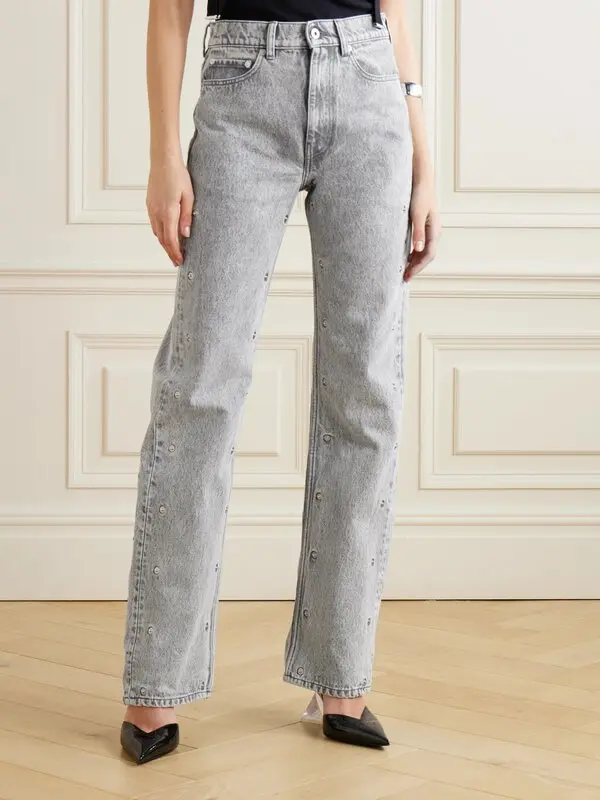 Y/project Straight Leg Paneled Jeans