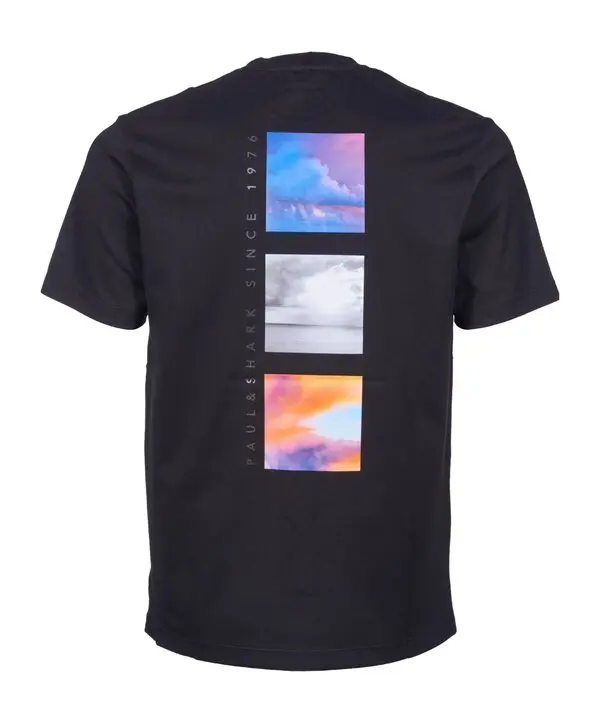PAUL  SHARK Paul Shark Logo Patch Crewneck T-shirt