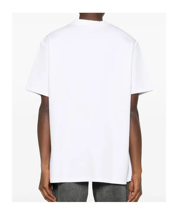 Balmain Logo Embroidered Crewneck T-shirt - White